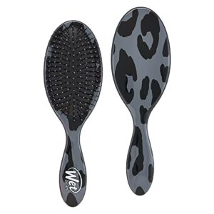 wet brush original detangler hair brush, dark gray leopard (safari)