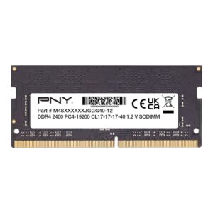 pny performance 8gb ddr4 2400mhz (pc4-19200) cl17 1.2v notebook/laptop (sodimm) computer memory – mn8gsd42400