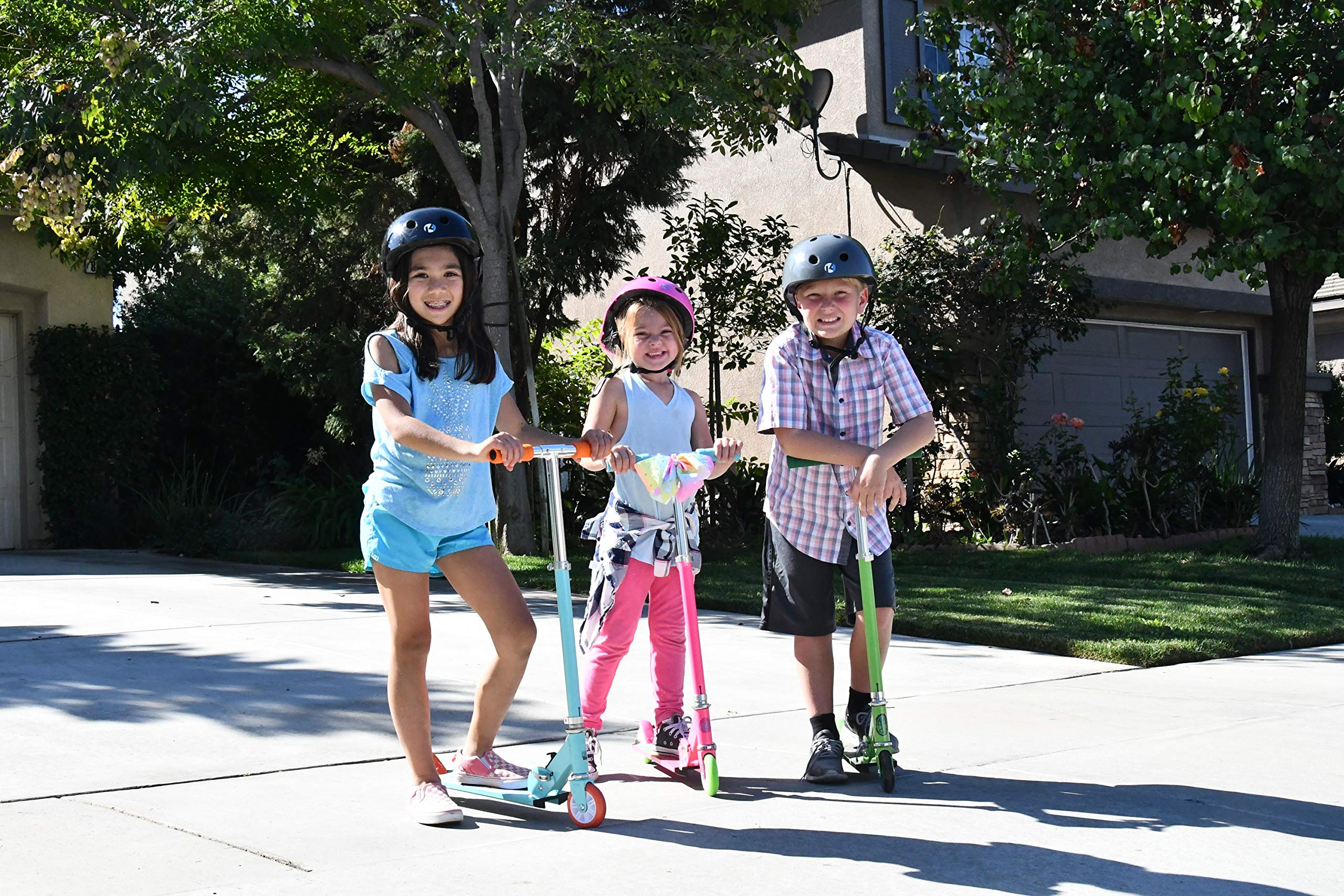 PlayWheels JoJo Siwa 2-Wheel Aluminum Folding Kids Scooter, Pink