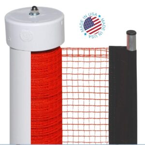 Kidkusion Retractable Driveway Guard | Adjustable Up to 20 Ft. | Visual Boundary for Playtime Safety | Orange | Made in USA