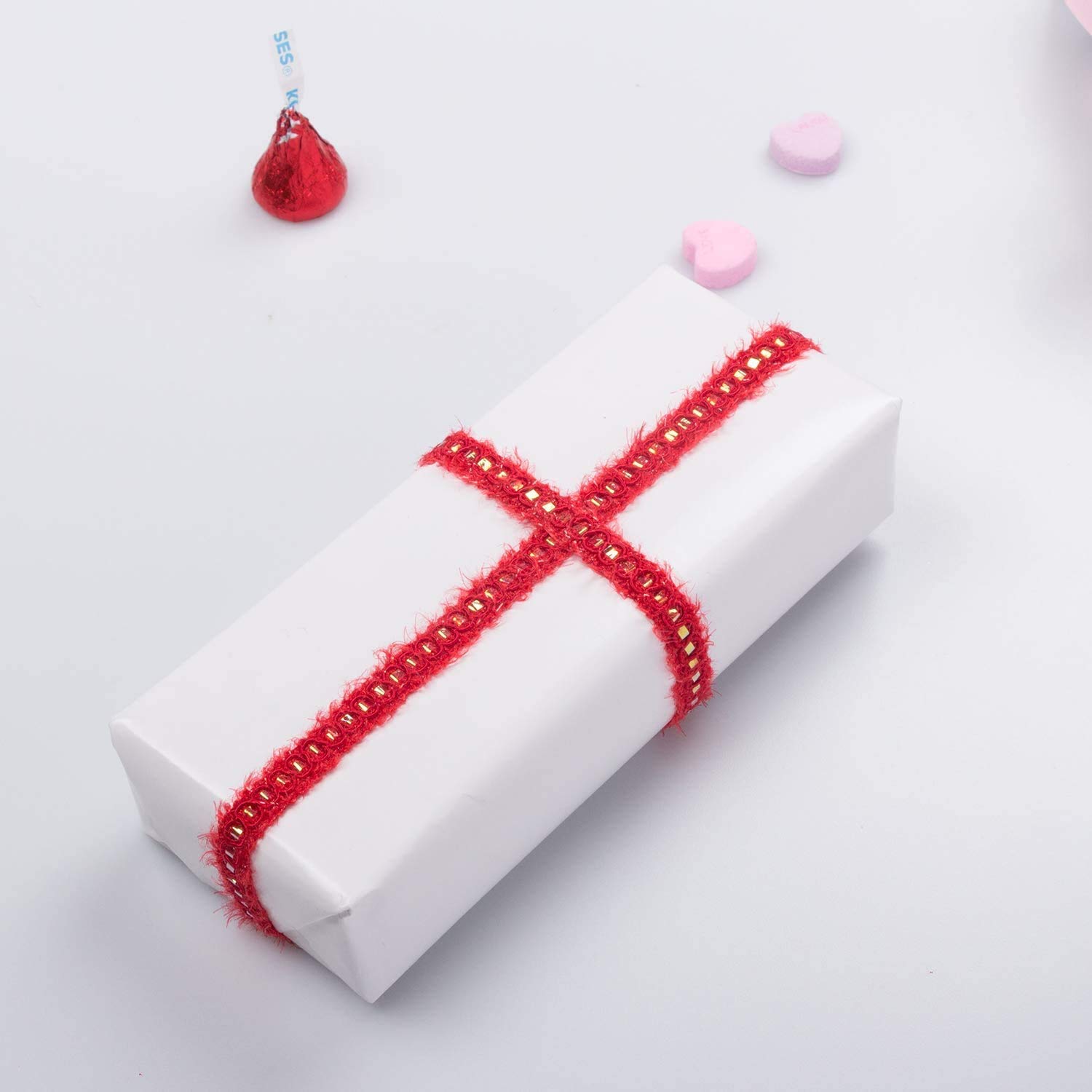 JAM Paper Gift Wrap - Glossy Wrapping Paper - 50 Sq Ft Total (30 in x 10 Ft Each) - White - 2 Rolls/Pack