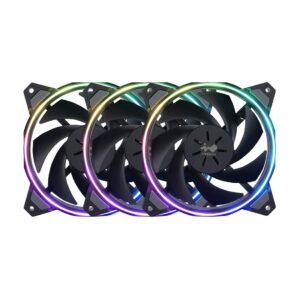 inwin sirius loop addressable rgb triple fan kit 120mm high performance cooling computer case fan cooling