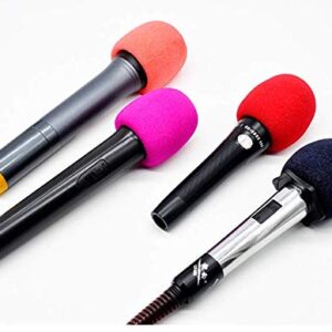 Jonsnowo Microphone Covers Foam,Sponge Cover for Household KTV Microphone. 5 Colors. Blue，Green，Yellow， Red，Black