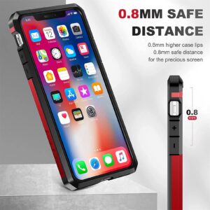 ImpactStrong Compatible with iPhone X Case/iPhone Xs Case, Heavy Duty Dual Layer Protection Cover Heavy Duty Case Designed for iPhone X/Xs 5.8 inch (2018) - Red