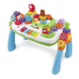 vtech gearzooz 2-in-1 jungle friends gear park (frustration free packaging), multicolor