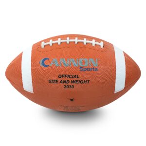 cannon sports rubber football for games, training & practice (official)