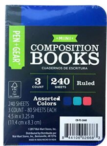 3 pack mini composition book