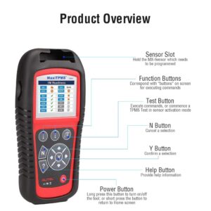 Autel MaxiTPMS TS601 TPMS Relearn Tool [Upgraded Version of TS408/TS508] TPMS Programming Tool Tire Pressure Monitor System Diagnostic Tool with EOBD OBD II Function