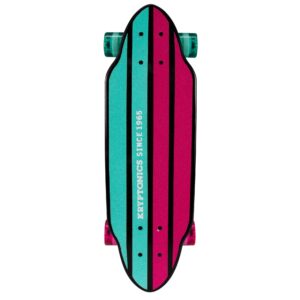 Kryptonics Mini Cutaway Cruiser 26" Complete Skateboard, Mermaids