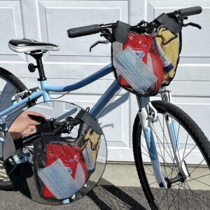 Evelots 2 Pack Stroller/Bike Storage Bag-Side Sling-Hook&Loop Easy Attach-/Phone