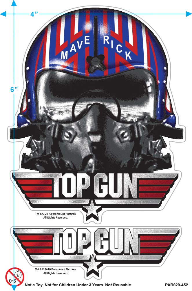 Top Gun Maverick Helmet T Shirt & Stickers (Medium)