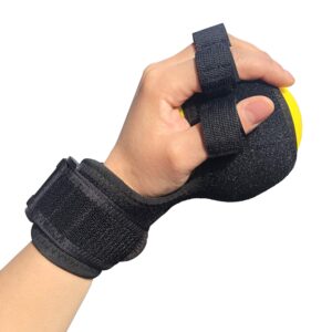 jeelathy anti-spasticity ball splint & finger posture corrector for stroke hand, functional split-fingered hand wrist support, orthosis rehabilitation for impairment/hemiplegia/stiff fingers