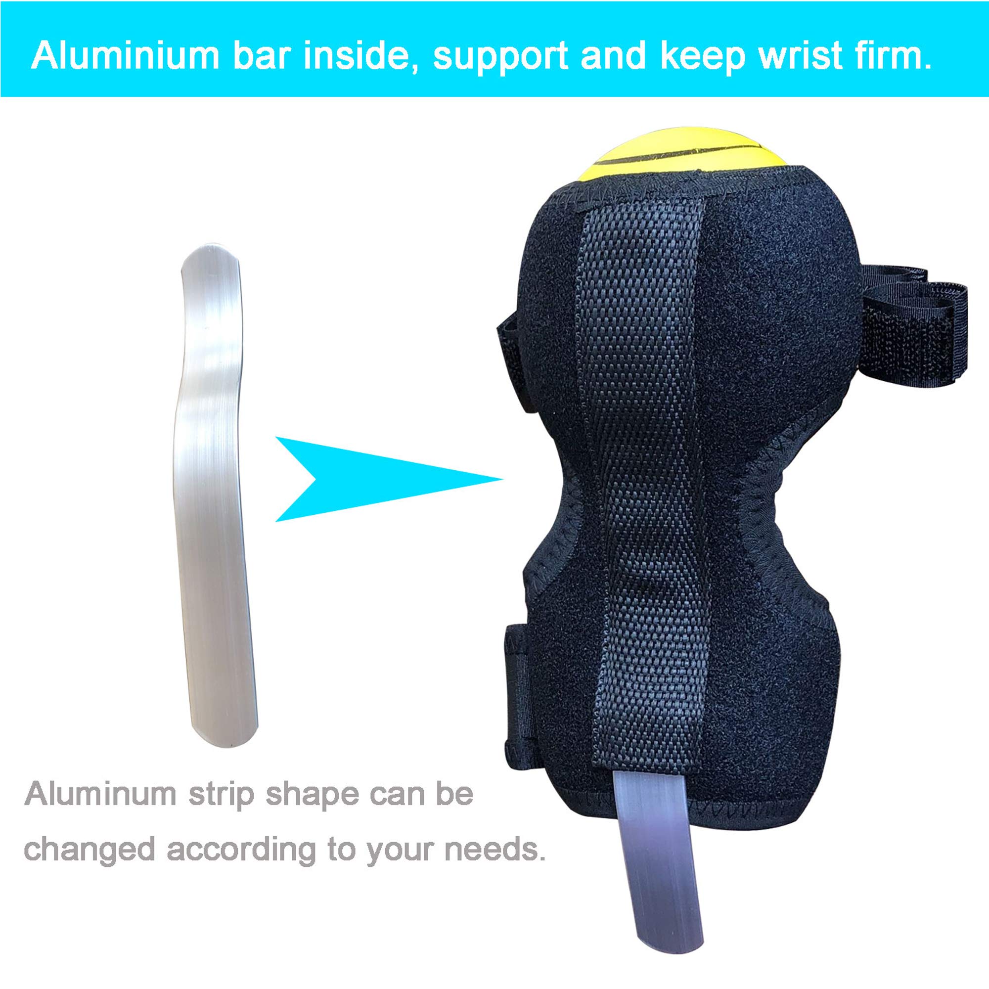 Jeelathy Anti-Spasticity Ball Splint & Finger Posture Corrector for Stroke Hand, Functional Split-fingered Hand Wrist Support, Orthosis Rehabilitation For Impairment/Hemiplegia/Stiff Fingers