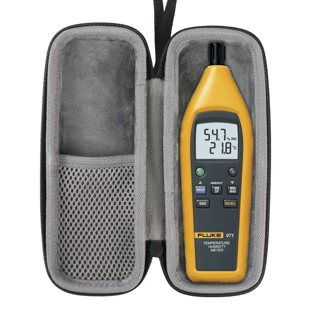 co2CREA Hard Travel Case Replacement for Fluke 971 Temperature Humidity Meter