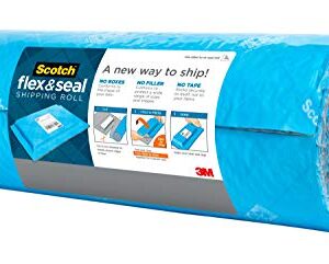 Scotch Flex and Seal Shipping Roll, 10 ft x 15 in, Just Ship It, No Boxes, No Tape, Easy Packaging Alternative to Poly Mailers, Shipping Bags, Bubble Mailers, Padded Envelopes, Boxes (FS-1510)