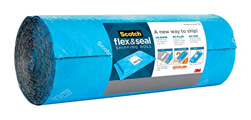 Scotch Flex and Seal Shipping Roll, 10 ft x 15 in, Just Ship It, No Boxes, No Tape, Easy Packaging Alternative to Poly Mailers, Shipping Bags, Bubble Mailers, Padded Envelopes, Boxes (FS-1510)