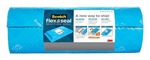 Scotch Flex and Seal Shipping Roll, 10 ft x 15 in, Just Ship It, No Boxes, No Tape, Easy Packaging Alternative to Poly Mailers, Shipping Bags, Bubble Mailers, Padded Envelopes, Boxes (FS-1510)