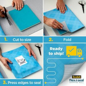 Scotch Flex and Seal Shipping Roll, 10 ft x 15 in, Just Ship It, No Boxes, No Tape, Easy Packaging Alternative to Poly Mailers, Shipping Bags, Bubble Mailers, Padded Envelopes, Boxes (FS-1510)