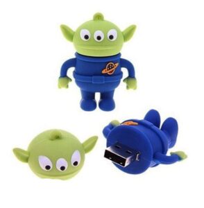 2.0 toy story three eyed alien 64gb usb external hard drive flash thumb drive storage device cute novelty memory stick u disk cartoon