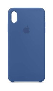 apple iphone xs max silicone slim fit case - delft blue, 6.46 inches