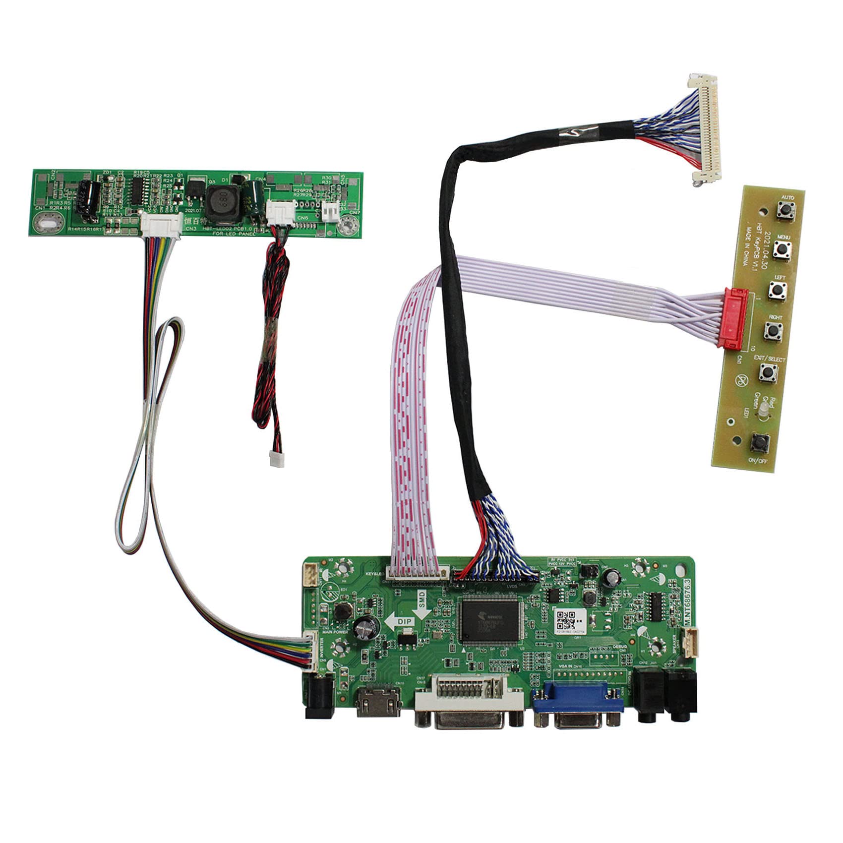 HDMI DVI VGA LVDs Display Controller Board for 21.5" 23" 27 inch 1920x1080 30 Pin LCD Screen Panel