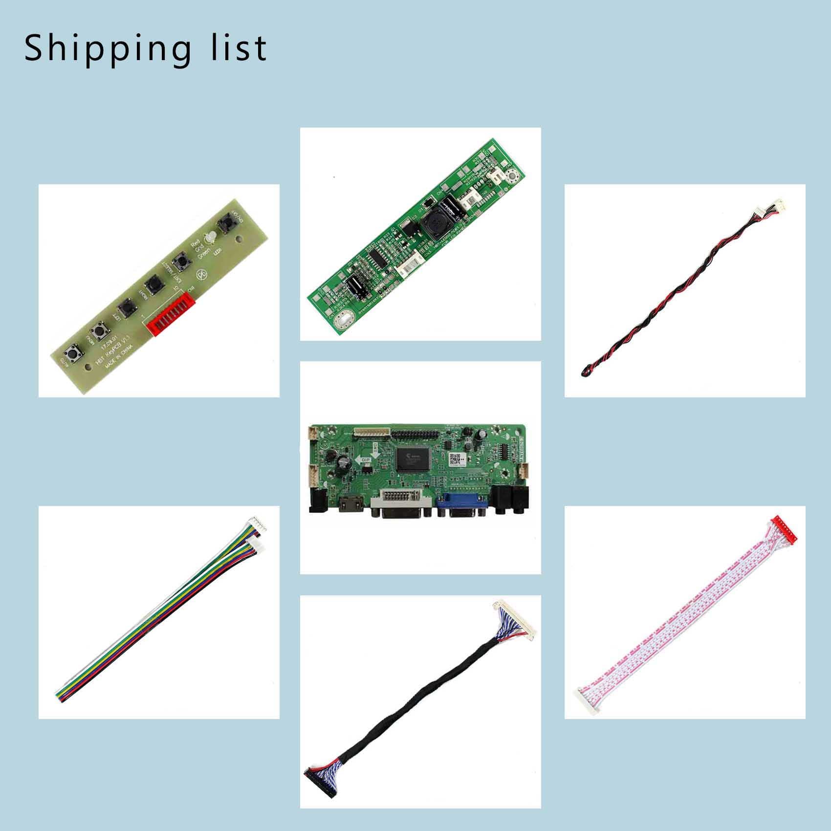 HDMI DVI VGA LVDs Display Controller Board for 21.5" 23" 27 inch 1920x1080 30 Pin LCD Screen Panel