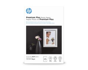 hp premium plus photo paper | glossy | 4x6 | 25 sheets (4wn03a)