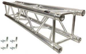 4.92 ft. (1.5m) aluminum 12"x12" 290mmx290mm box square truss trussing segment. 2 mm wall includes 4 couplers! fits all major name brands!