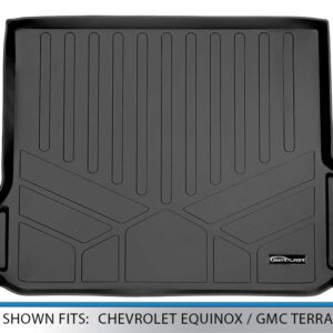 SMARTLINER All Weather Custom Fit Cargo Trunk Liner Floor Mat Black Compatible with 2018-2022 Chevrolet Equinox/GMC Terrain