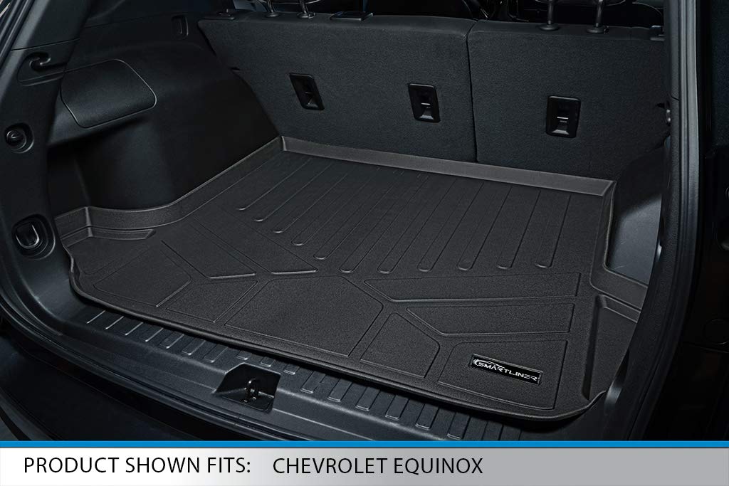 SMARTLINER All Weather Custom Fit Cargo Trunk Liner Floor Mat Black Compatible with 2018-2022 Chevrolet Equinox/GMC Terrain