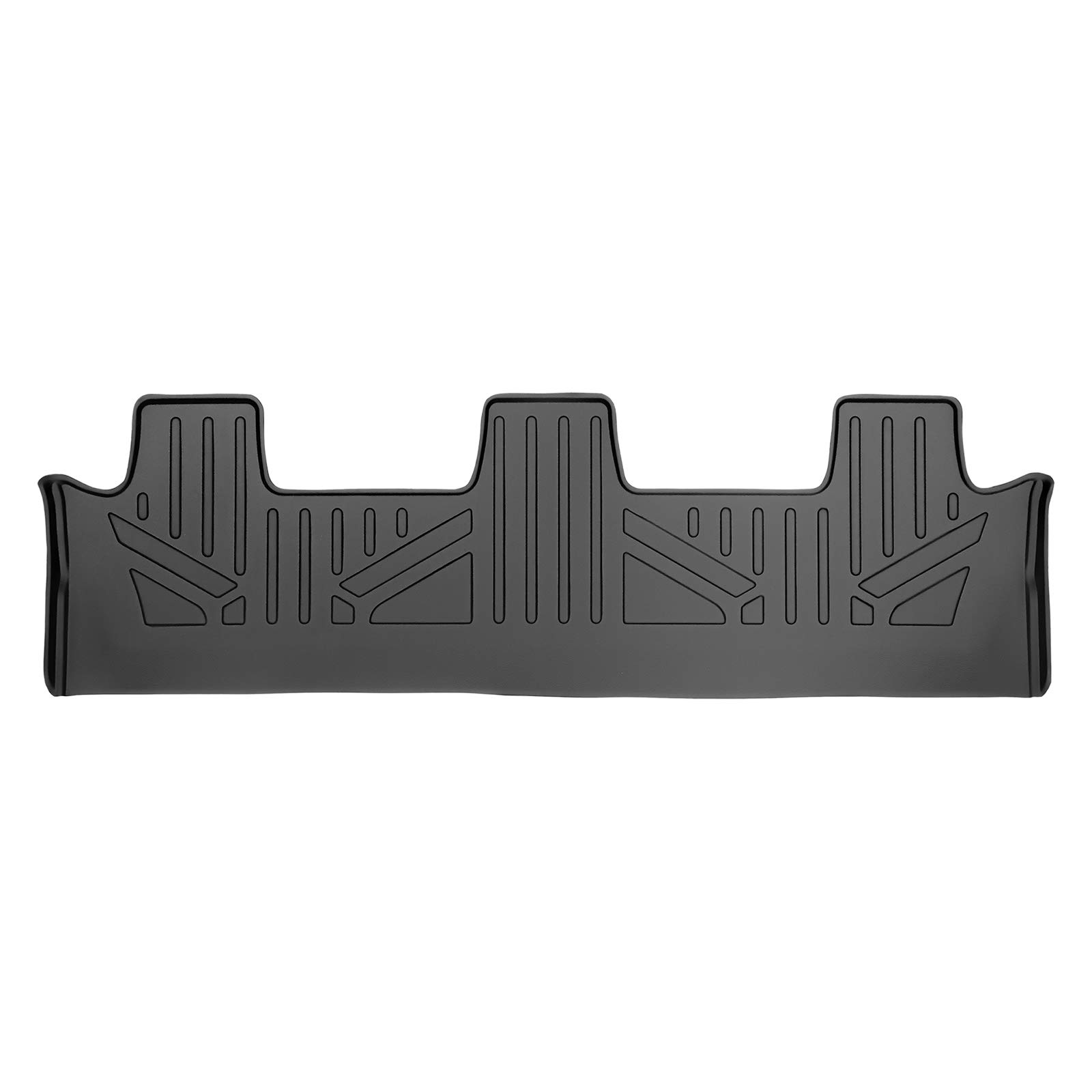 SMARTLINER Floor Mats 3rd Row Liner Black Compatible with 2018-2022 Expedition/Navigator with 2nd Row Bench Seat (Including Max and L)