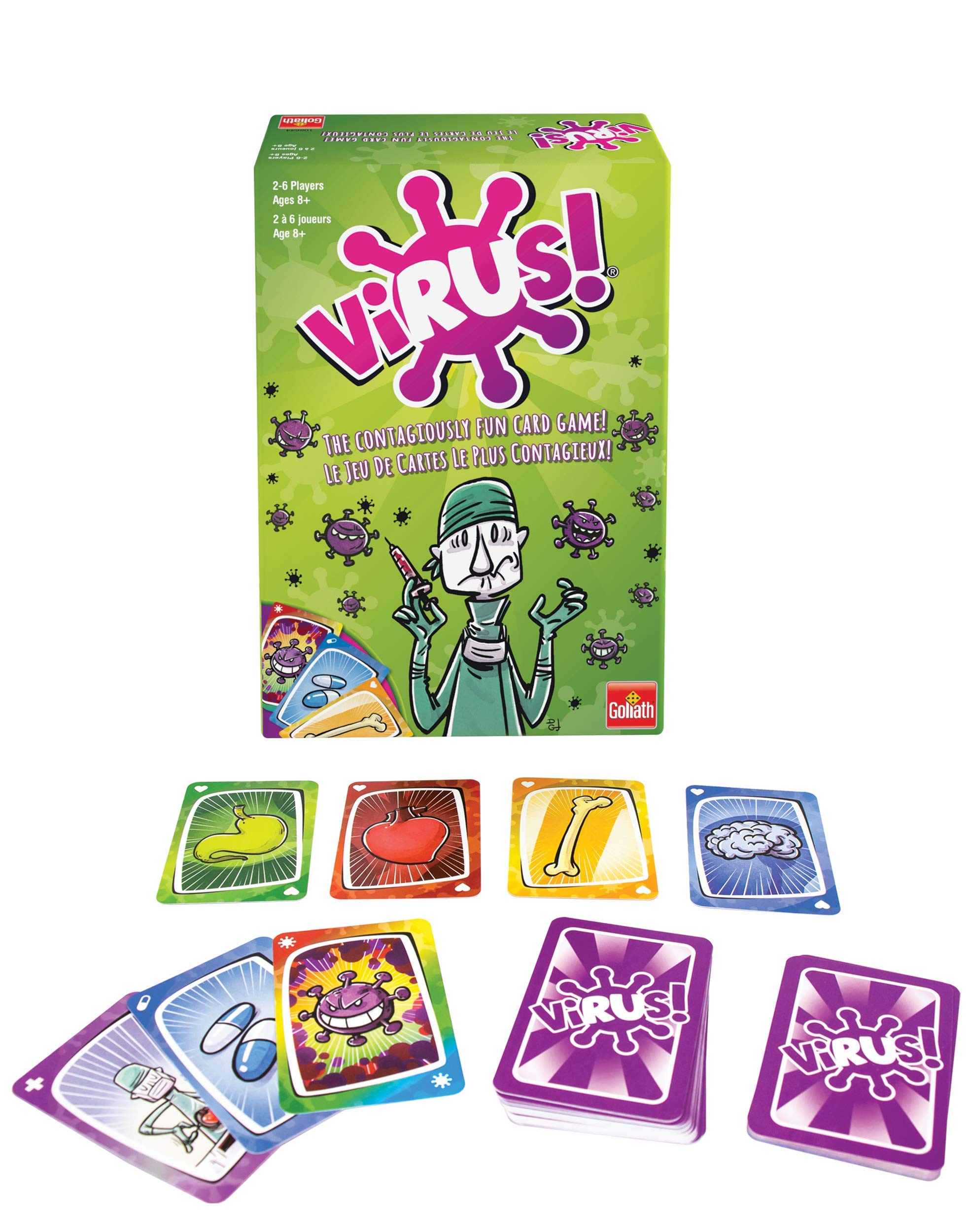 Goliath Virus Card Game The Contagiously Fun Card Game, Green (108644)