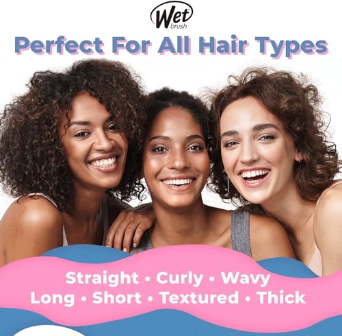 Wet Brush Mini Shine Enhancer Hair Brush, Black - Exclusive Ultra-soft IntelliFlex Bristles - Natural Boar Bristles Leave Hair Shiny And Smooth For All Hair Types - For Women, Men, Wet And Dry Hair