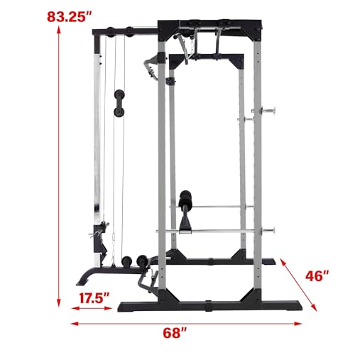 Fitness Reality 810XLT Super Max Power Cage | Optional Lat Pull-down Attachment and Adjustable Leg Hold-down | Lat Pull-down Attachment Only