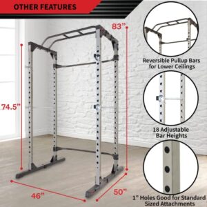 Fitness Reality 810XLT Super Max Power Cage | Optional Lat Pull-down Attachment and Adjustable Leg Hold-down | Lat Pull-down Attachment Only