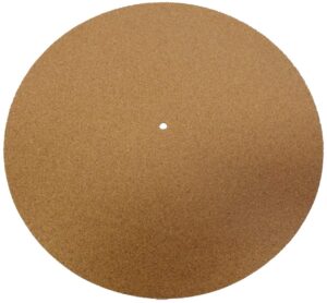 cork audiophile platter mat 12" universal fit for any turntable dj by vinyl records matter