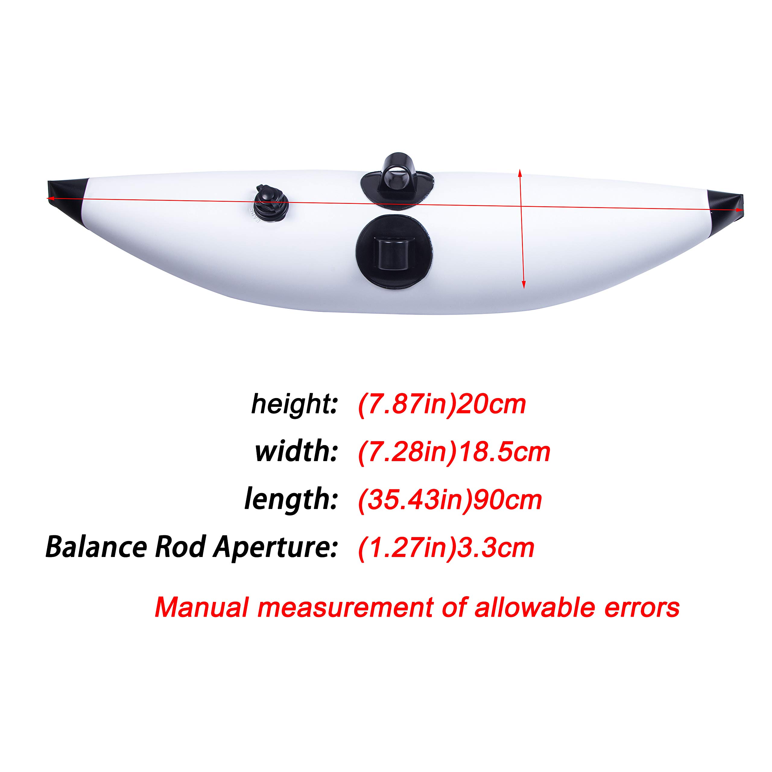 METER STAR 2Pcs Kayak Inflatable Outrigger Stabilizer Water Kayak Floats Buoy,Produced with PVC Raw Materials, Reliable Quality