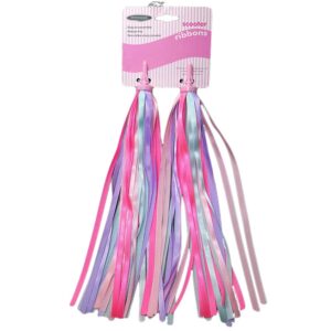 besportble 1 pair kids bike handlebar ribbons streamers colorful scooter tassels grips for children boys girls