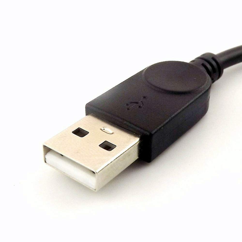 ANRANK USB 3.0 Female to Dual USB Male Extra Power Data Extension Cord Adapter Splitter Y-Cable Black