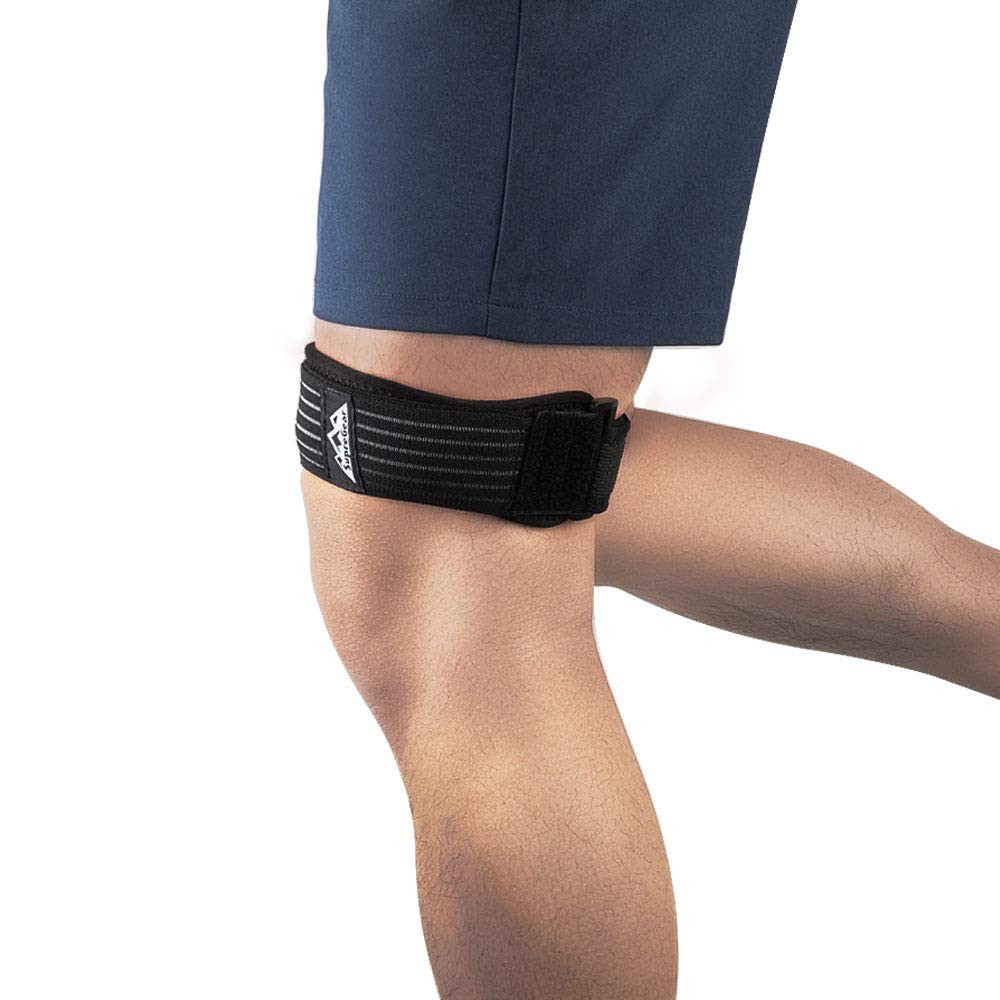 supregear IT Band Strap, Adjustable Iliotibial Band - Knee, Thigh, Hip & ITB Syndrome Support - Extra Compression Stabilizer for Patellar Tendonitis and Osgood Schlatters Woman Men