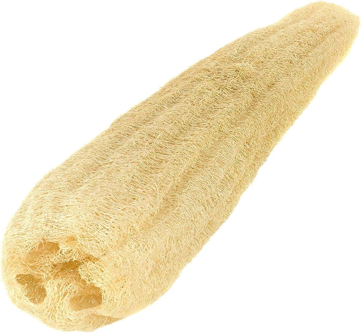 NileCart Egyptian Loofah Sponges Natural Exfoliating Body Wash Gourd, Loofah Bath Sponges for Skincare, Exfoliating Back Scrubber (One Whole Loofah 22")