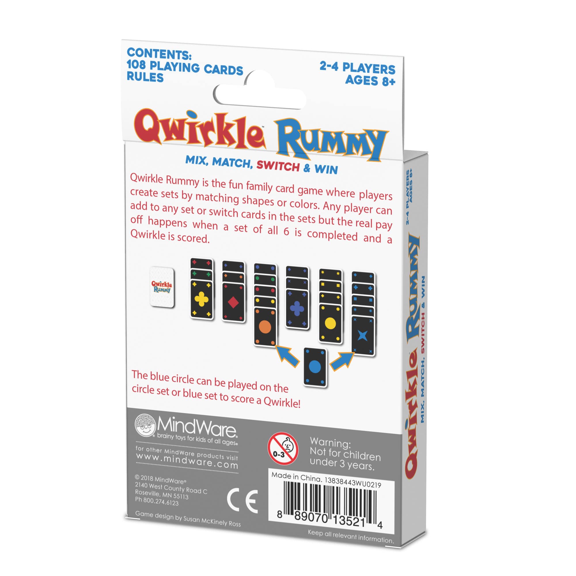 MindWare Qwirkle Rummy, 8+ years