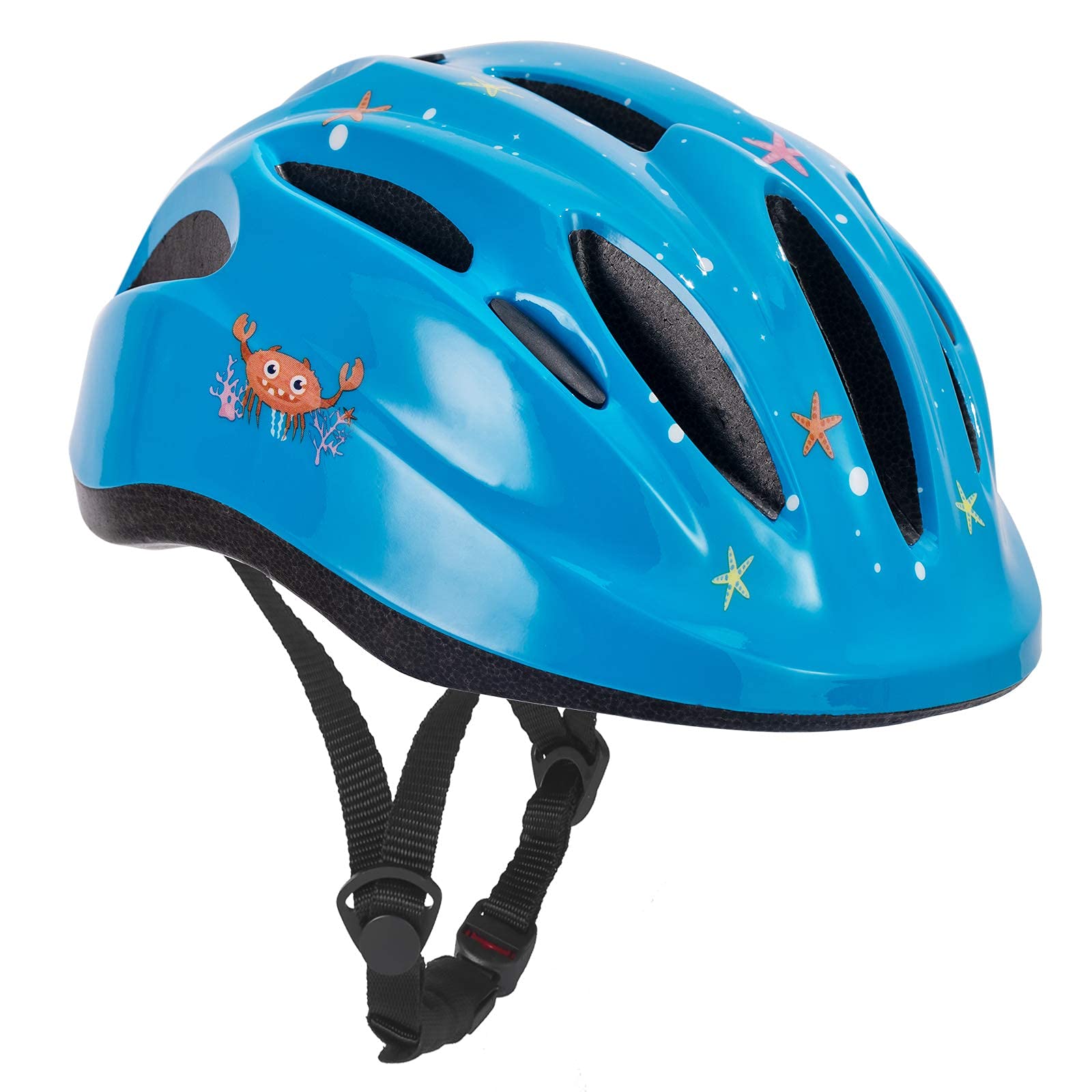 DRBIKE Kids Bike Helmet for Boys and Girls Ages 3-5 Years, Adjustable & Lightweight Toddlers Cycling Helmet, Multi-Sport Roller Skating Scooter, Blue S