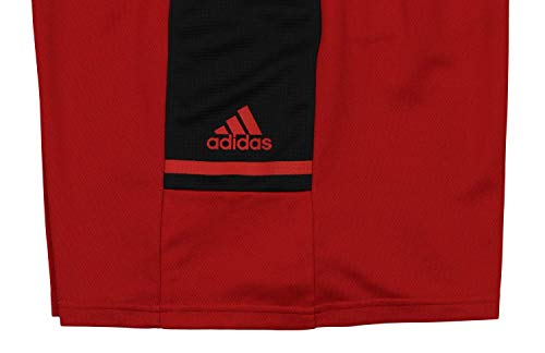 adidas Game Built Player Climalite Short with Pockets, Power Red- Black X-Large