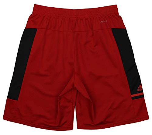 adidas Game Built Player Climalite Short with Pockets, Power Red- Black X-Large