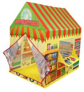 kiddie play supermarket playhouse kids play tent for boys & girls indoor outdoor toy