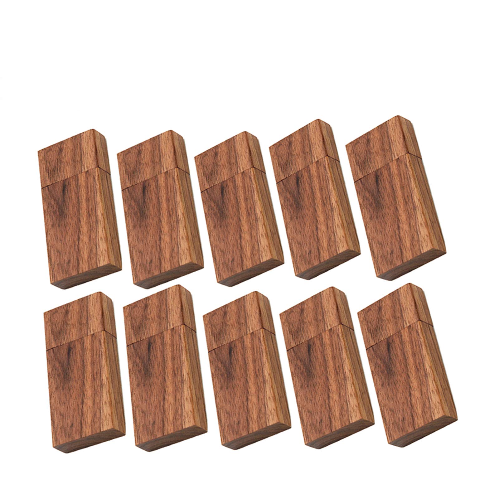 USB 16GB Flash Drive 10 Pack, EASTBULL Wooden USB Flash Drives Thumb Drives Memory Stick USB 2.0 Pen Drive for Date Storage