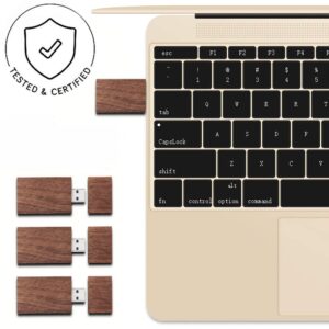 USB 16GB Flash Drive 10 Pack, EASTBULL Wooden USB Flash Drives Thumb Drives Memory Stick USB 2.0 Pen Drive for Date Storage