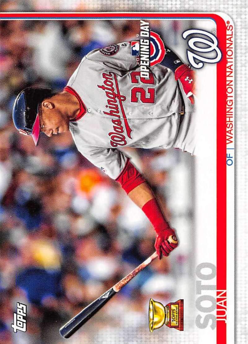 2019 Topps Opening Day #128 Juan Soto Washington Nationals Baseball Card