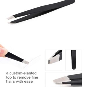 6PCS Eyebrow Tweezer and Scissor Set, Eyebrow Hair Trimmers Set, Nose Hair Removal Scissors, Eyebrow or Face Hair Removal Safety Razors for Man Woman